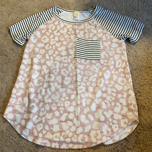 7th Ray | Tops | 7th Ray Animal Print And Stripes | Poshmark
